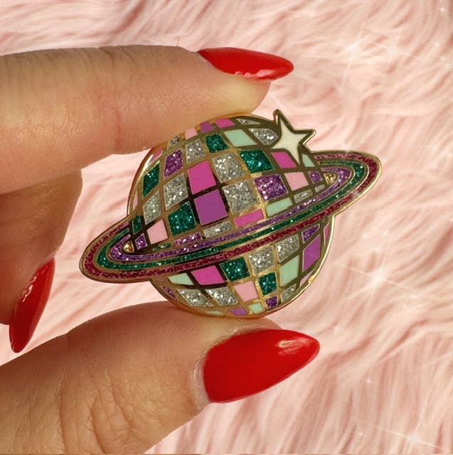 Disco Planet Enamel Pin – Best You Boutique LLC